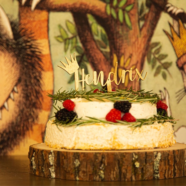 Custom Wild Things Cake Topper, Custom First Birthday Cake Topper ...