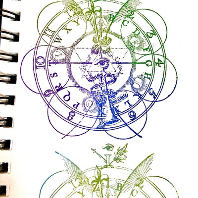 Alchemy Symbols Rubber Stamp 5929Y - Etsy