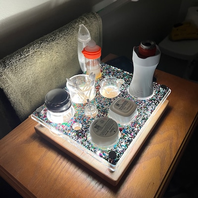 8X7 Mini Dab Concentrate Tray Cleaning Station W/ Greek Glass ISO Swab ...