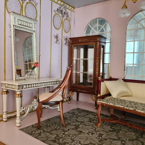 19th Century French Rococo Wall Unit Fireplace With Large Mirror 2 ...