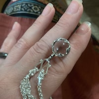 Large Kai's BEARD/HAIR Gossamer BEAD Bronze made by Viking Kristall ...