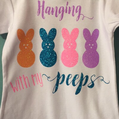 Easter Hanging With My Peeps DIGITAL DESIGN - Etsy