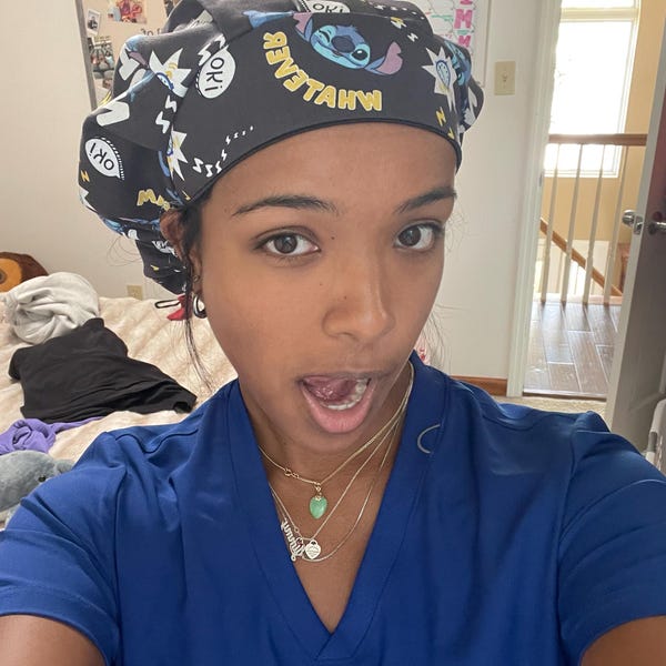 Cartoon Scrub Cap With Satin Lining, Ponytail, Euro, High Bun, Bouffant ...