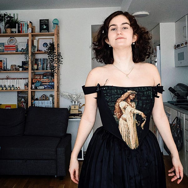 Pink Corset Dress, Pink Peasant Dress, Cottage Core Dress - Etsy