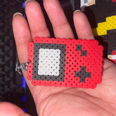 Gameboy Perler Bead Keychain - Etsy