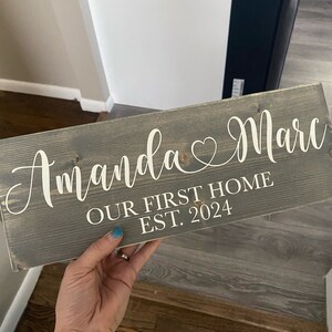 New Home House Warming Real Wood Sign new Home New Chapter New Memories ...