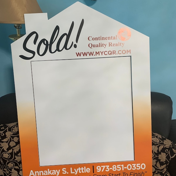 Realtor Photo Prop: Just Sold House Frame (29" X 39") - Etsy