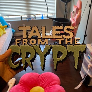 Tales From the Crypt Logo Shelf Art, Movie Room Display Complement ...