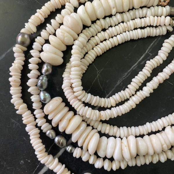 Vintage Puka Necklace Hawaiian Real Natural 1970’s CUT Natural ...