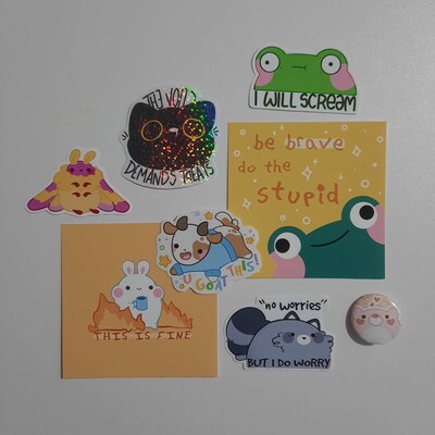 Mystery Bag, Cute Grab Bag Sticker, Meme Sticker, Kawaii Sticker, Cute ...