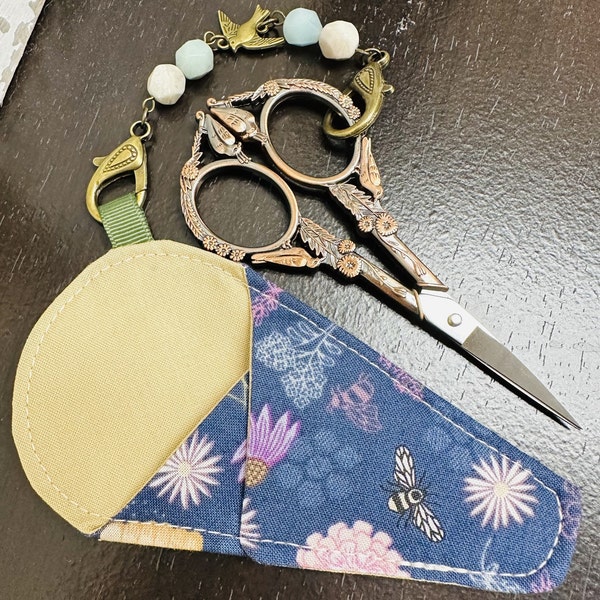 Bee & Bloom Scissor Sleeve • Handsewn Case for Embroidery Scissors With ...