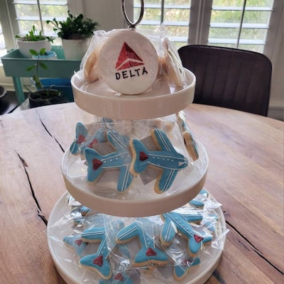 Aviation, Airplane Sugar Cookies, Pilot Gift, Baby Shower, Airplane ...