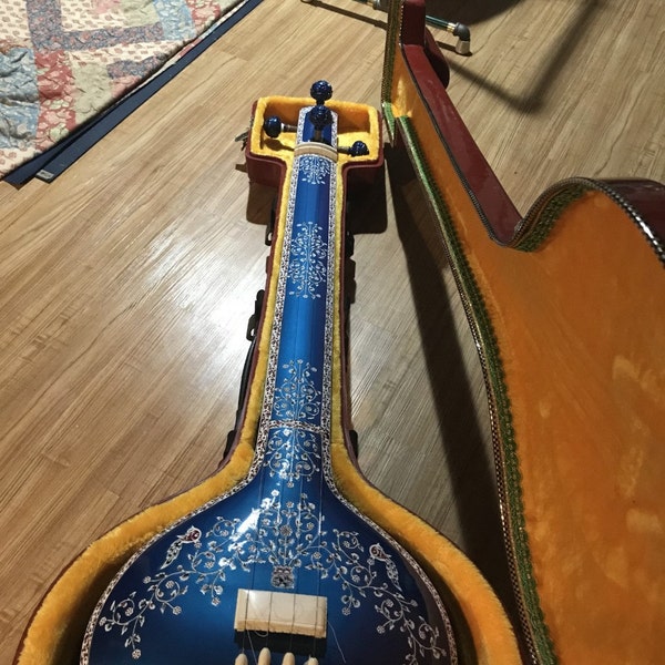 TRAVEL SITAR Kinnar Seen Style Black Pearl - Etsy