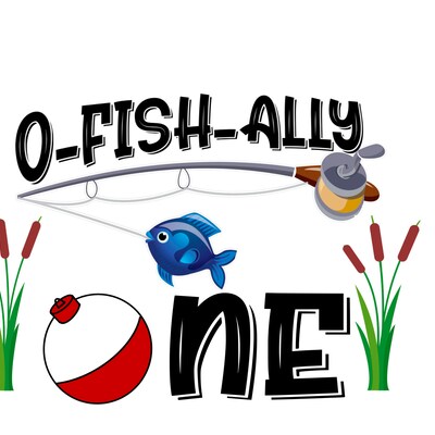 O-fish-ally One PNG digital Download Only First Birthday - Etsy