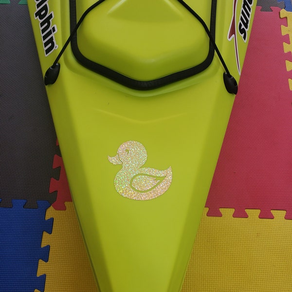 Duck Decal / Vinyl Sticker in Big Gold Glitter Colour, Perfect for Car ...