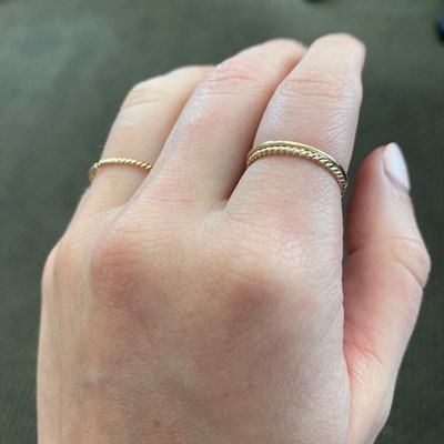 Stacking Rings, Midi Rings/ Sterling Silver/ Gold Filled - Etsy