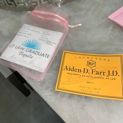 Custom Champagne Label Sticker / Printed Version Made-to-order / for ...