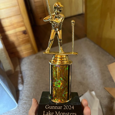 Trash Talker Trophy Award Galvanized Garbage Can Take Out the Trash ...