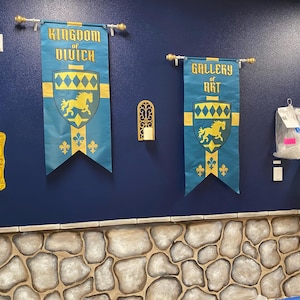 Customizable Medieval Style Family Pennants Personalized Swallowtail ...