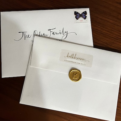 Return Address Labels Clear Address Labels Gold Foil Return - Etsy