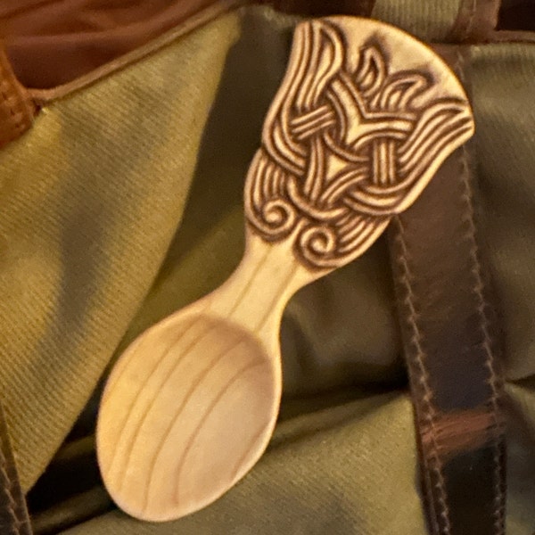 Wooden Carved Bowl [ Viking Age Medieval Wood Decorated Painted for ...