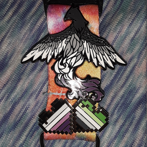 Asexual Pixel Pride Heart Pins — Subtle Flag Badge Love Gift Button ...