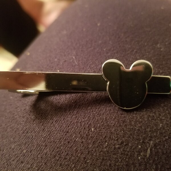 Personalized Tie Clip Disney Silver Mickey Stickpin Cufflinks,mouse ...