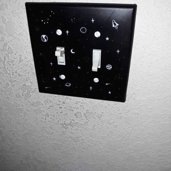 Space Doodle Light Switch/outlet Cover - Etsy