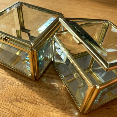 Big Pyramid Glass Box Glass Casket Geometric Box Geometric - Etsy