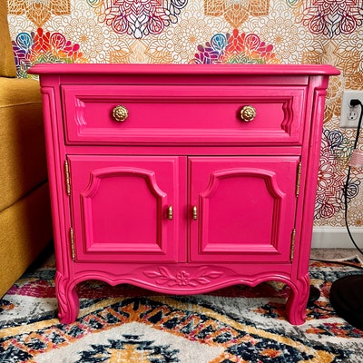 SOLD Dresser Hot Pink Dresser Tv Console Living Room - Etsy