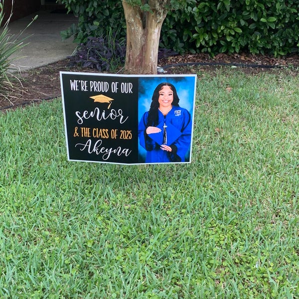 Middle School Graduation Yard Sign, Graduation Party Decor ...