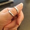 Silver Arthritis DIP or PIP Ring, Finger Splint for Bending Sideways ...