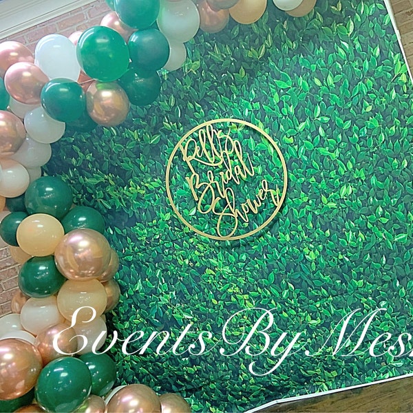 Custom Circle Frame Wood Cutout Sign, Event Cut Out, Door Hanger ...