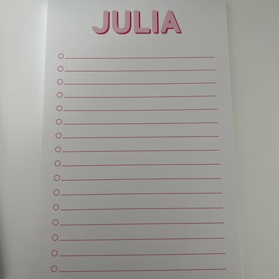 Wavy Collection Personalized Notepad - Etsy