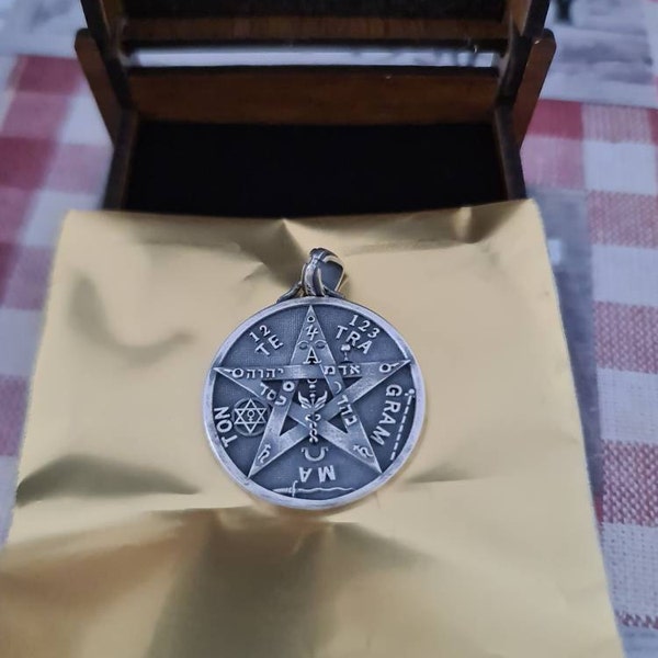 YHWH Tetragrammaton Necklace for Men, Hebrew Necklace in Silver, Jewish ...