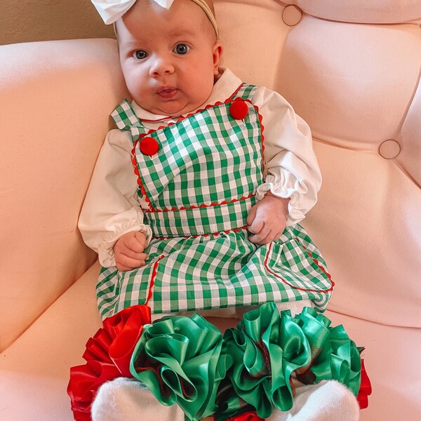 Anklets Red and Green Anklets Christmas Anklets Baby Anklets Girls ...