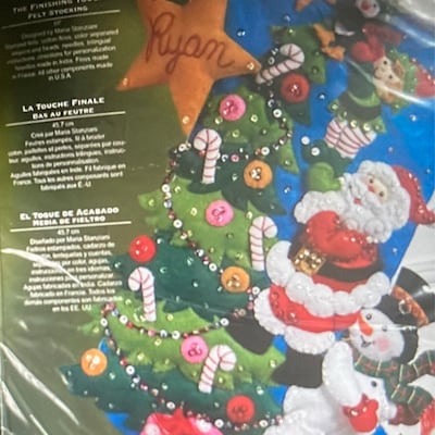 Star Angel Tree Topper Felt Kit From Merrystockings - Etsy