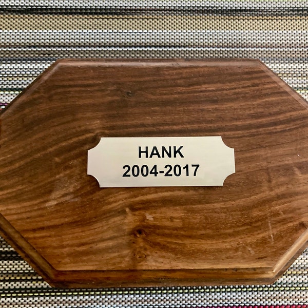 Custom Engraved 1x3 Plate | Suite Sign Plaque | Pet Name Placard Badge ...