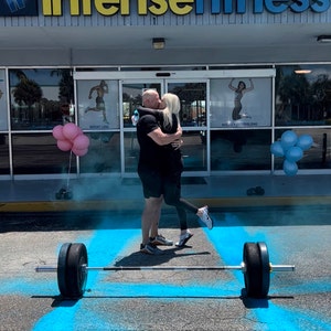 Fitness Gender Reveal Gym Gender Reveal Lifting Gender Reveal Simple ...