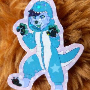 Furry Fursona Custom YCH Badge Fursona Fursuiting Badge Cute Kawaii ...