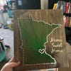 DIY Iowa String Art Kit, State String Art Kit, Iowa Nail Art, Rustic ...