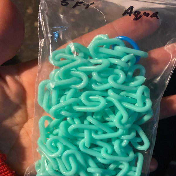 Small Plastic Chain, 3/4 Links, 3 Mm Thick, 10 Feet Craft Chain for ...