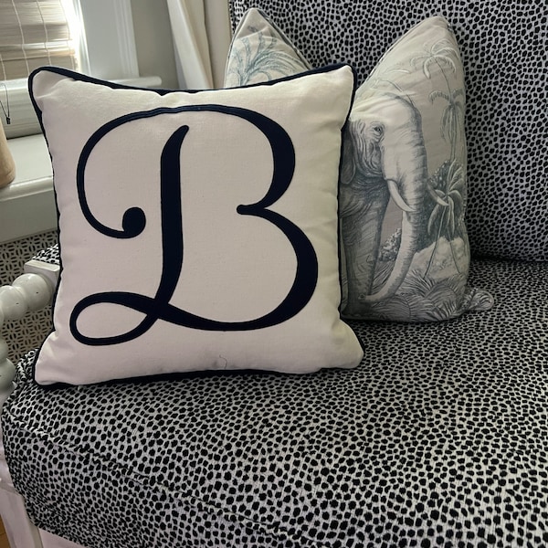 Monogram Pillow Cover, Personalized Pillow, Initial Pillow, Pillow With ...
