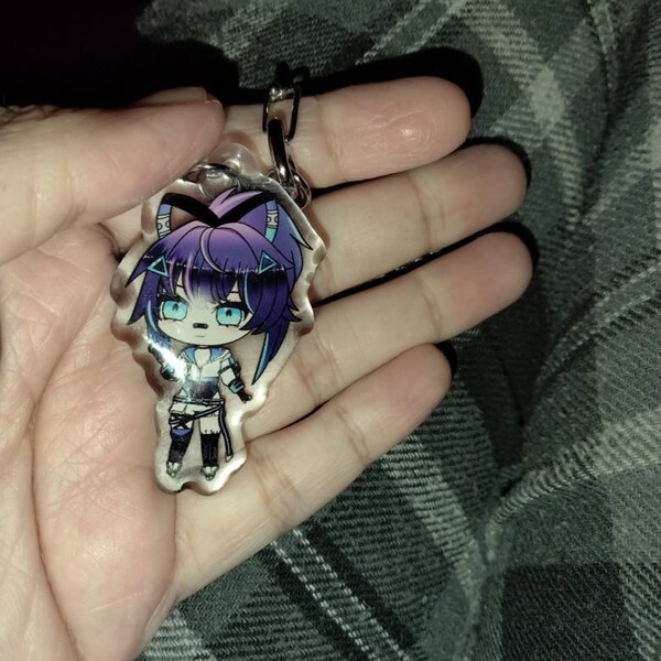 Ilast BATCH 2 Vtuber Silvervale Streamer Chibi Acrylic Phone Charm - Etsy