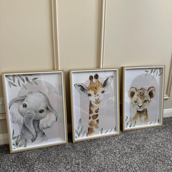 CHOOSE YOUR OWN Boho Safari Jungle Animal Elephant Giraffe Zebra Lion ...