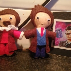 One Little Plush Felt Red Dwarf Figure Approx 5 High | Etsy