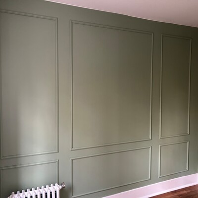 Wall Molding Package Ready to Assemble Wall Paneling Kit Pre-cut ...