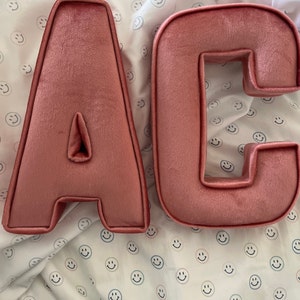 Velvet Fabric Letters - Etsy