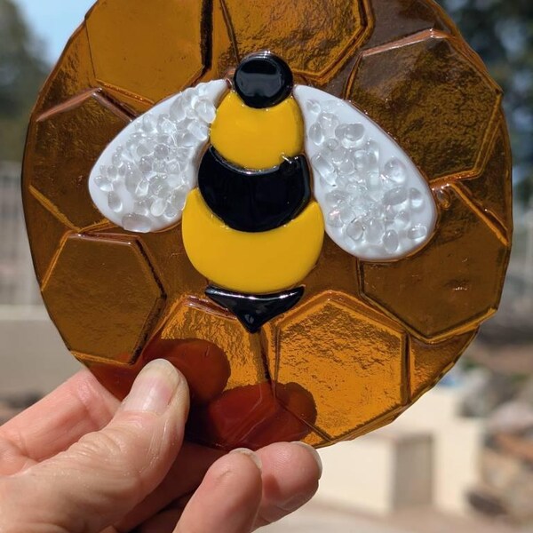 Ocean View Glass Suncatcher-teacher Gift-coastal Art-coastal Blue ...