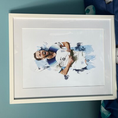 Rasmus Hojlund 2023/2024 Home Kit Poster Print - Etsy